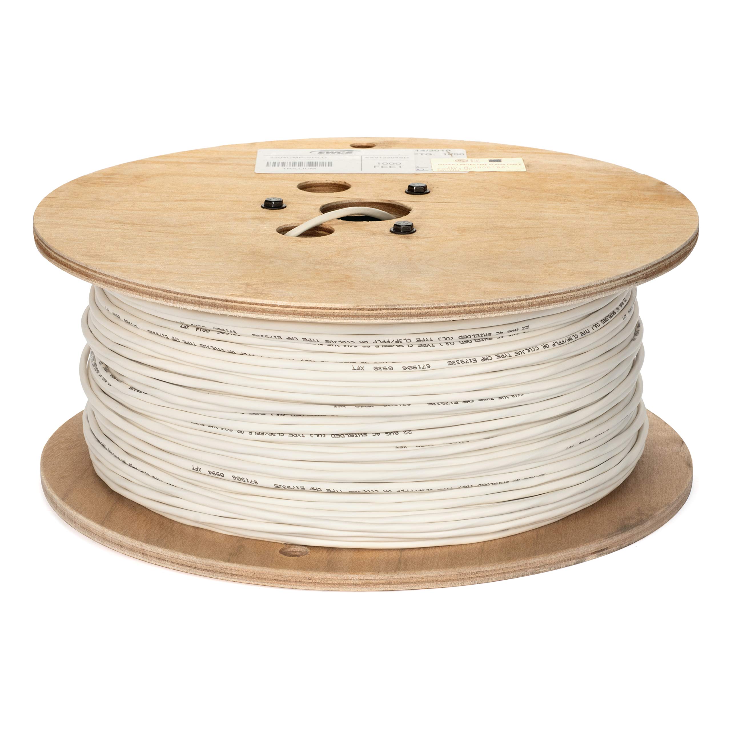 22 AWG 4 Conductor (UL) Certified 100% Copper Type CMP Plenum Rated ...