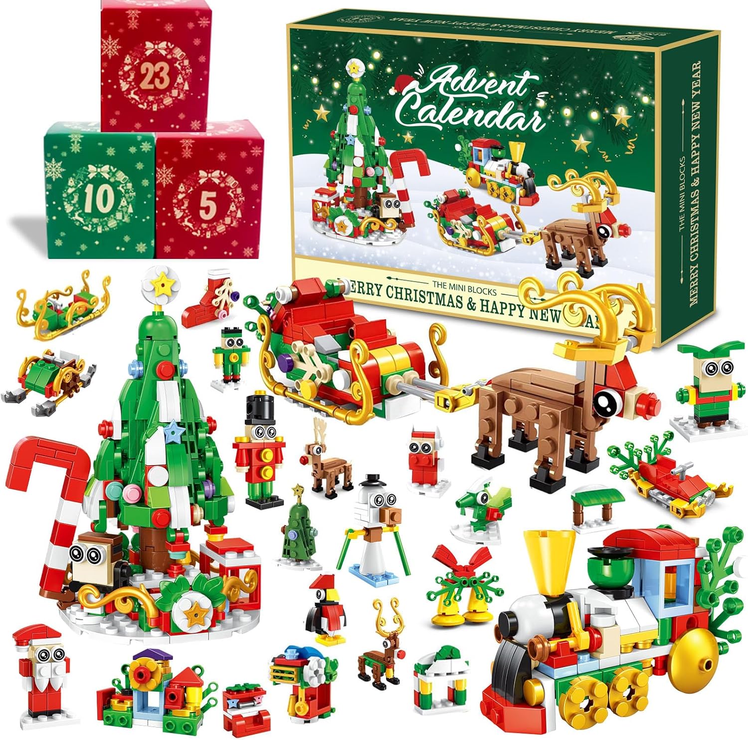Gytera Christmas Advent Calendar 2025 Building Blocks Set – 24 Days ...