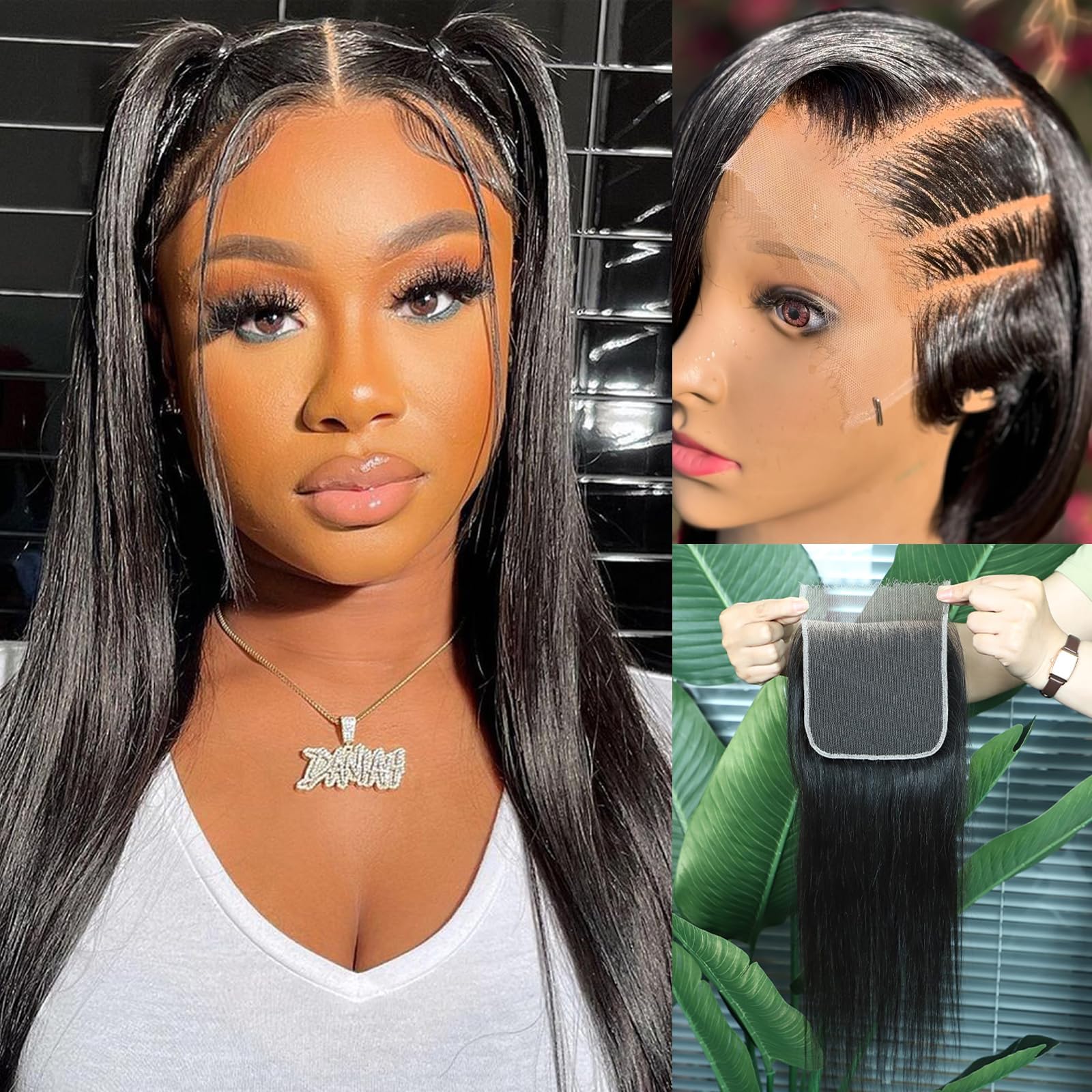 Amazon.com : 5x5 Transparent HD Lace Closure Body Wave human hair ...