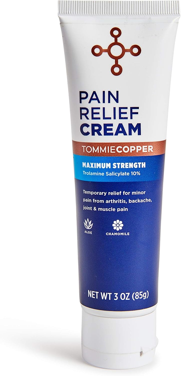 Amazon.com: Tommie Copper Pain Relief Cream, Maximum Strength Quick-Dry ...