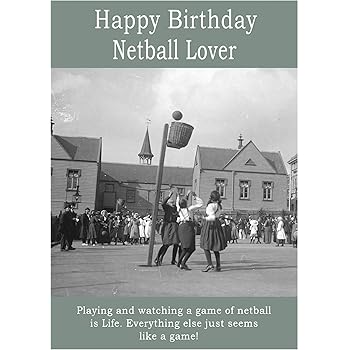 Twizler Happy Birthday Card with Netball – Girls Birthday Card – Happy ...