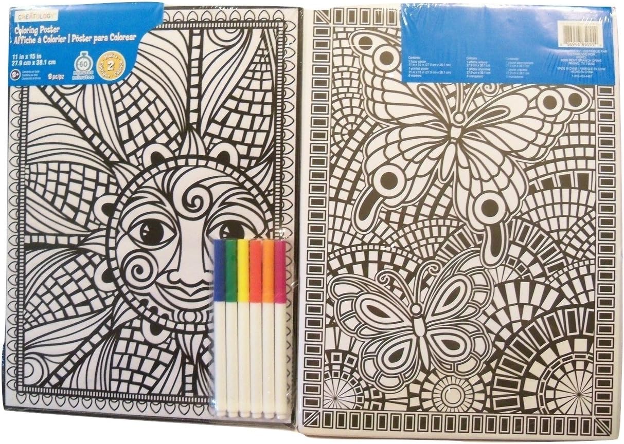 Amazon.com: Creatology 2 Poster Set ~ Mosaic Beauties (Flaming Solar ...