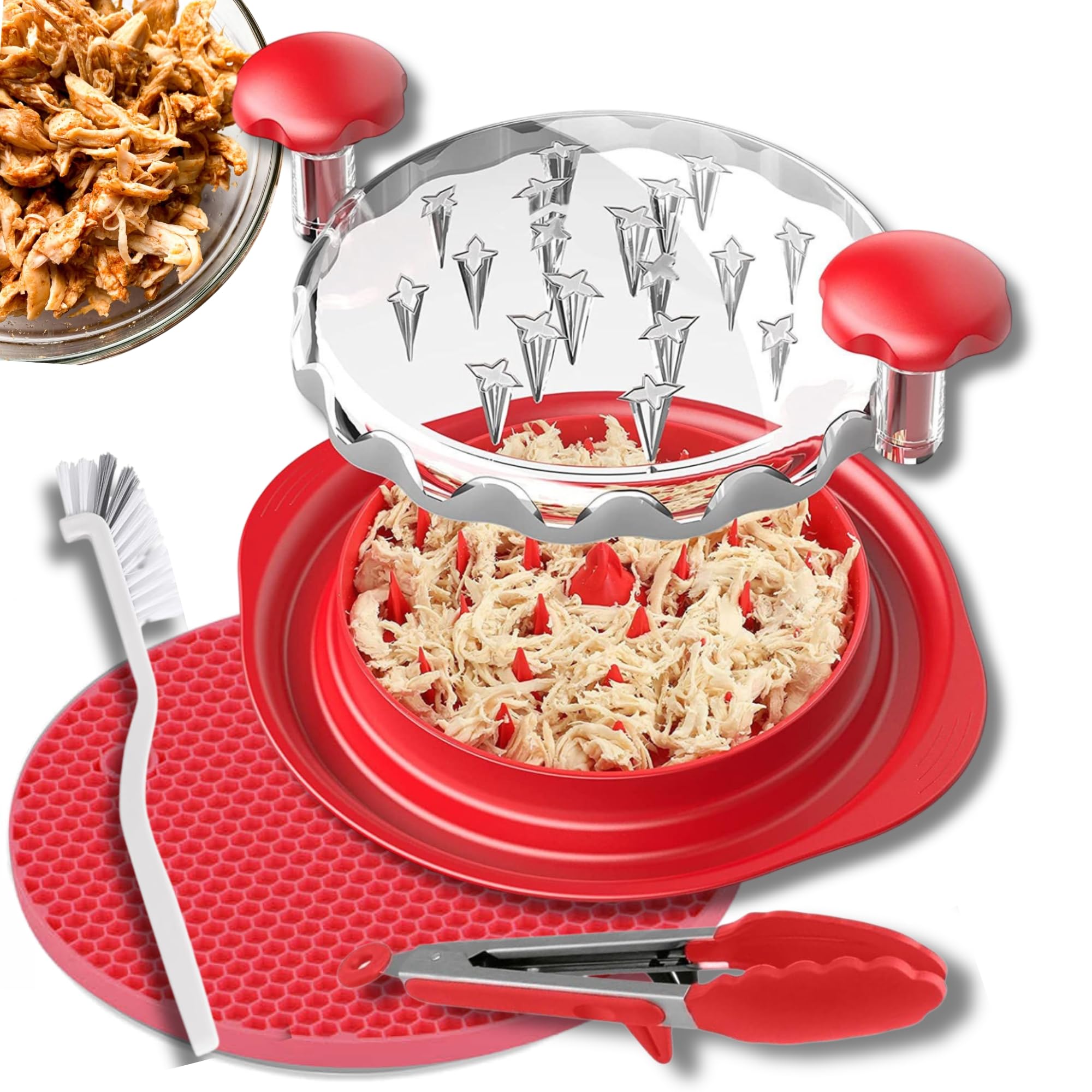 Amazon.com: Chicken Shredder Tool Twist Large - 10" Meat Shredders Tool ...