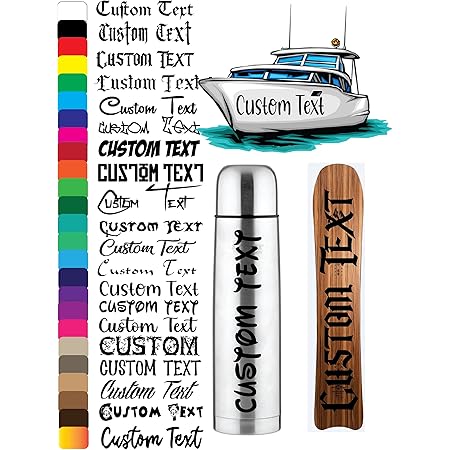 Amazon.com: Personalized Design Your Own Name - Custom Vinyl Sticker ...