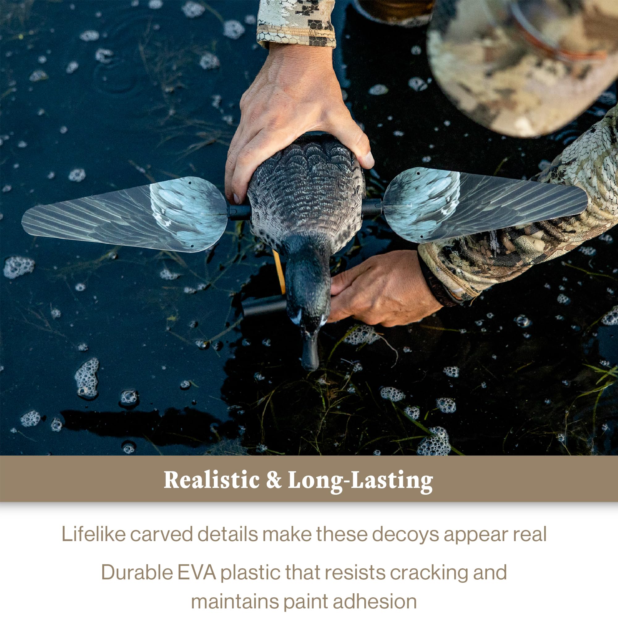 Snapklik.com : Lucky Duck Spinning Wing Motion Duck Decoys For Hunters