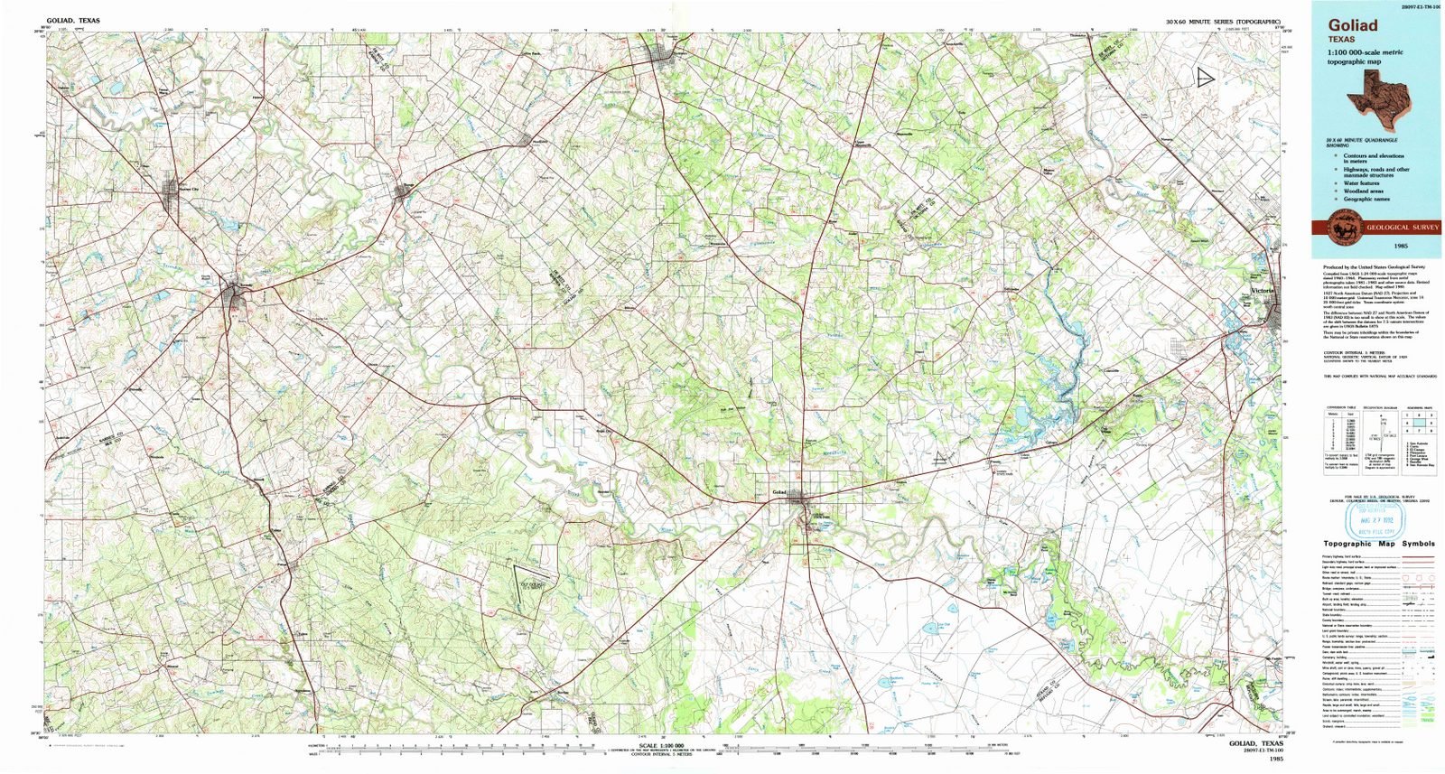 Goliad Texas Map
