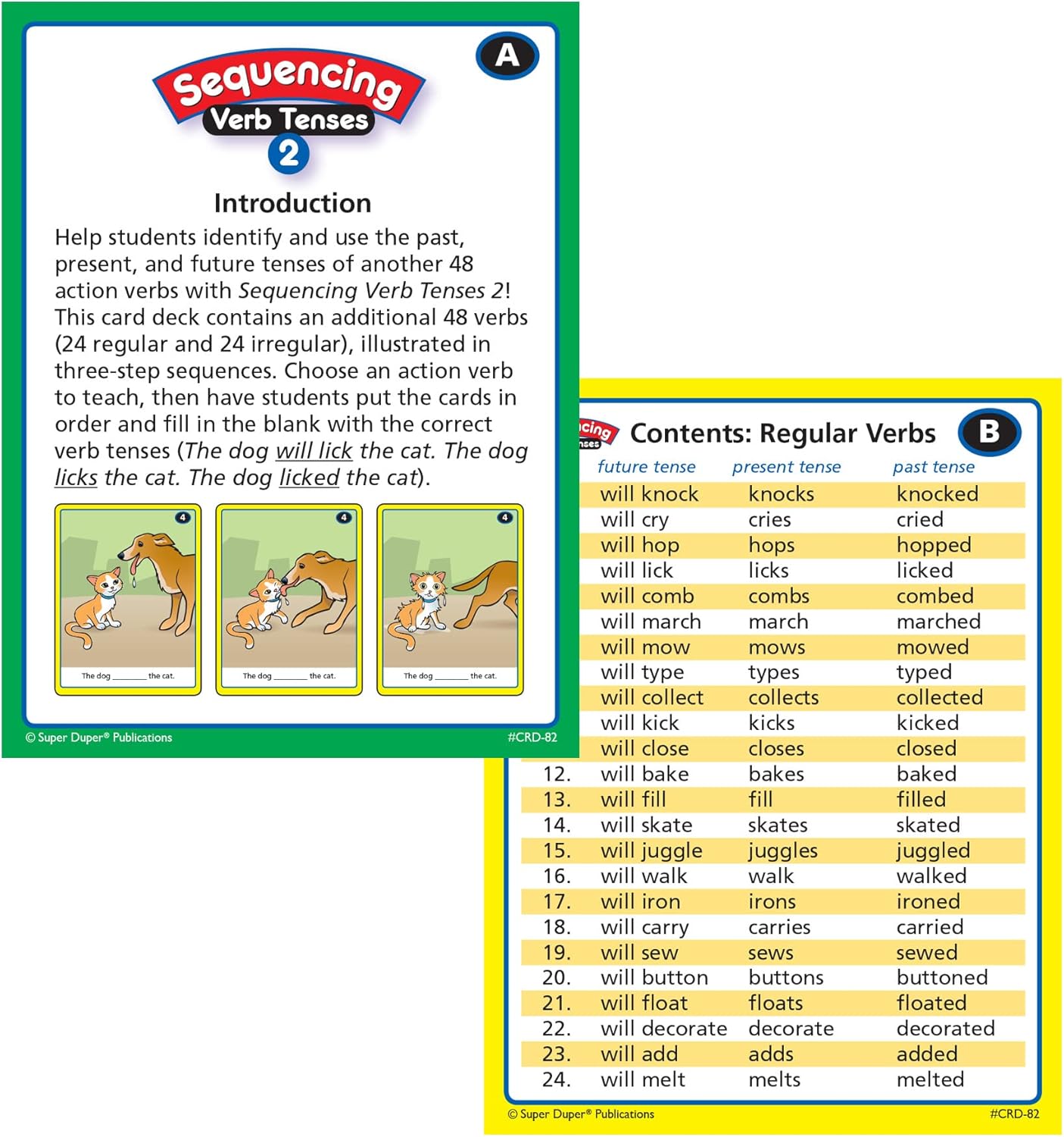 Sequencing Verb Tenses Flash Cards Set 2 - Bahrain | Ubuy