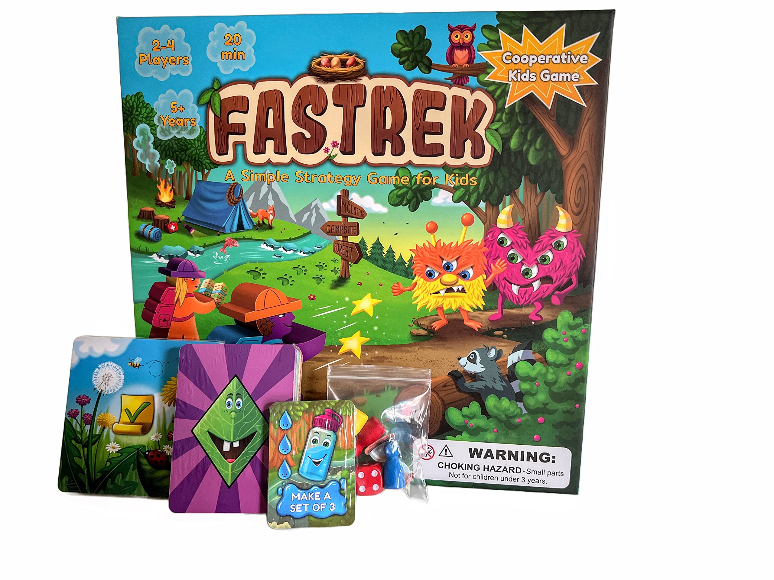 Amazon.com: Fastrek - Trek to Campsite | Cooperative Board Game | 2-4 ...