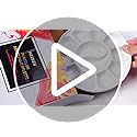 MEEDEN 12 Well Round Porcelain Artist Paint Palette for Watercolor ...