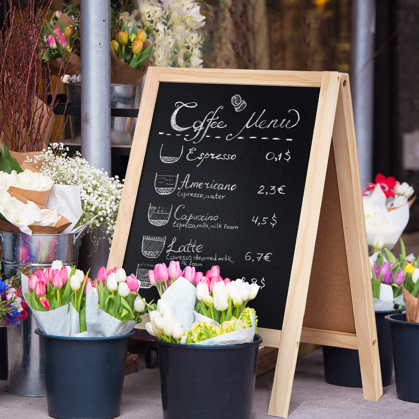Wedding Party Sidewalk Display Decor Henoyso 2 Pcs 16" X 10" Easel ...