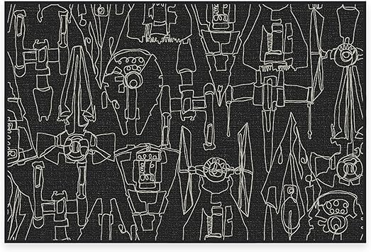 Amazon.com: RUGGABLE x Star Wars Washable Area Rug – Armada Black 2x3 ...