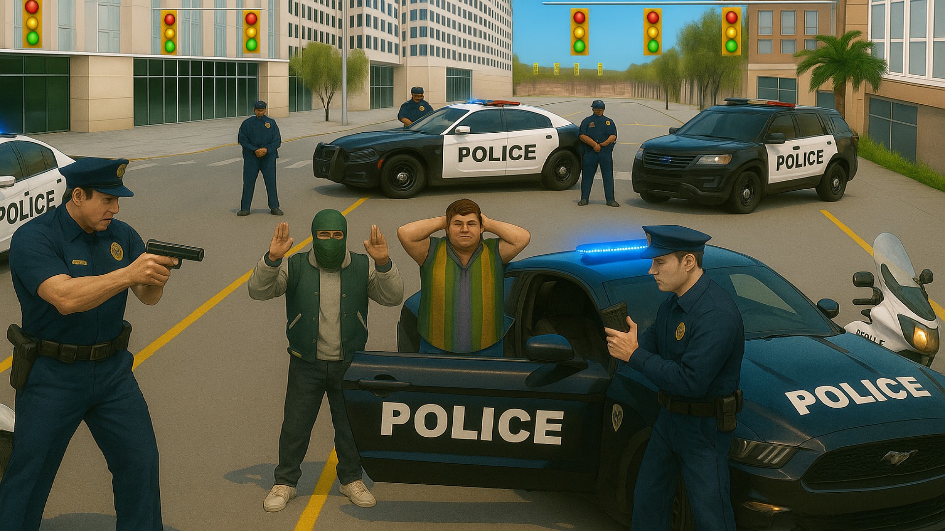 Police Car Racing 3D: Crime Chase City Simulator & Cop Car Chase Game ...