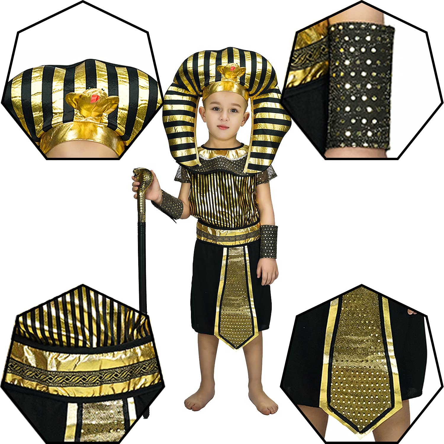 Snapklik.com : DSplay Boys Egyptian Priest Costume