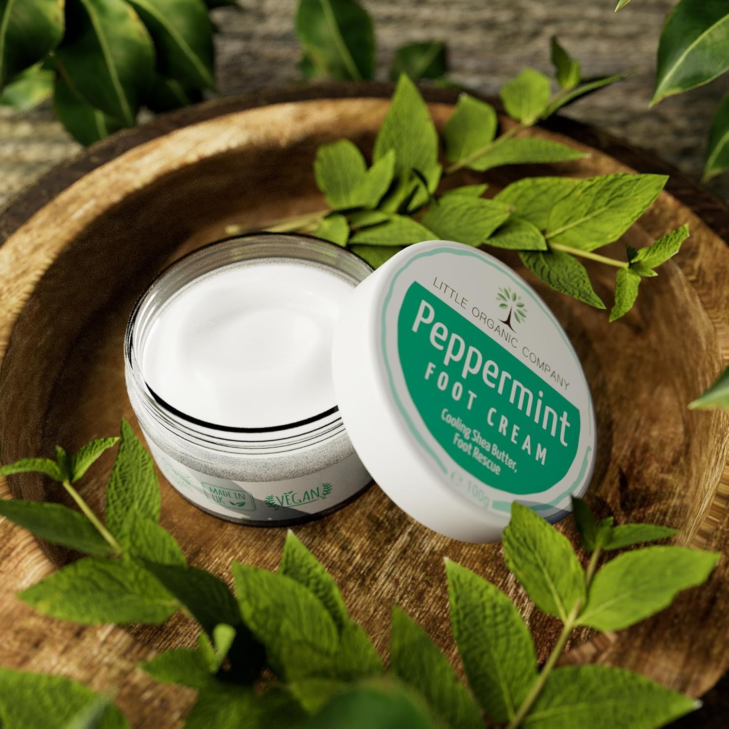 Peppermint Foot Cream - Soothing Shea Butter Foot Rescue : Amazon.co.uk ...