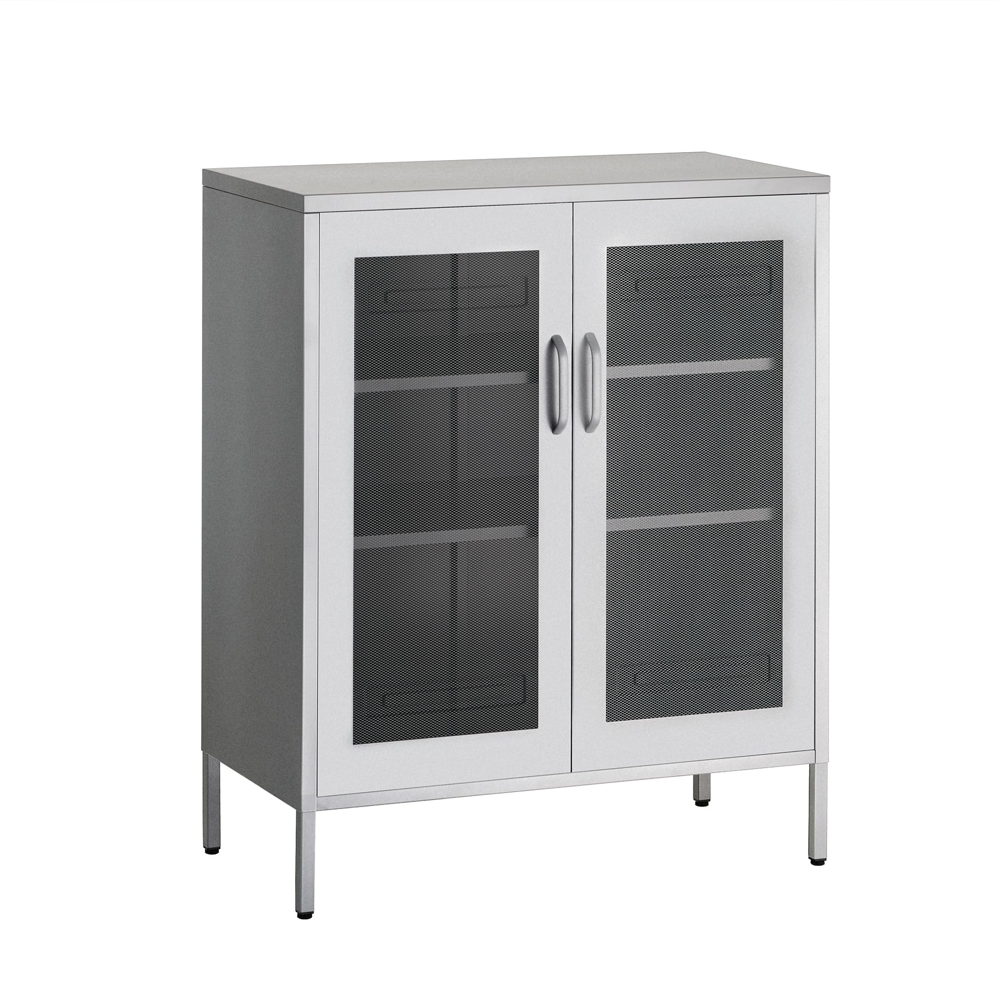 Amazon.com - HOMSTEEL Metal Storage Cabinet, Buffet Sideboard with 2 ...