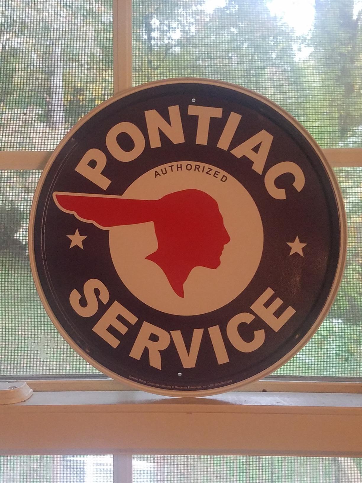 Amazon.com: Signs 4 Fun SRAP Pontiac Service Round Sign, Blue: Prints ...