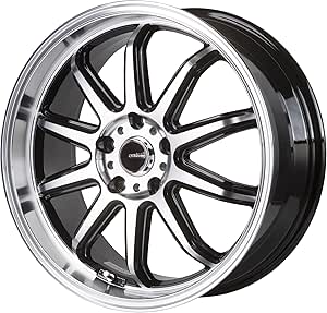 Amazon.co.jp: 5ZIGEN FIREBALL RR アルミホイール 1本 18inch×7.5J +37 PCD114.3-5穴 ブラックポリッシュ FIR8753754BP ...