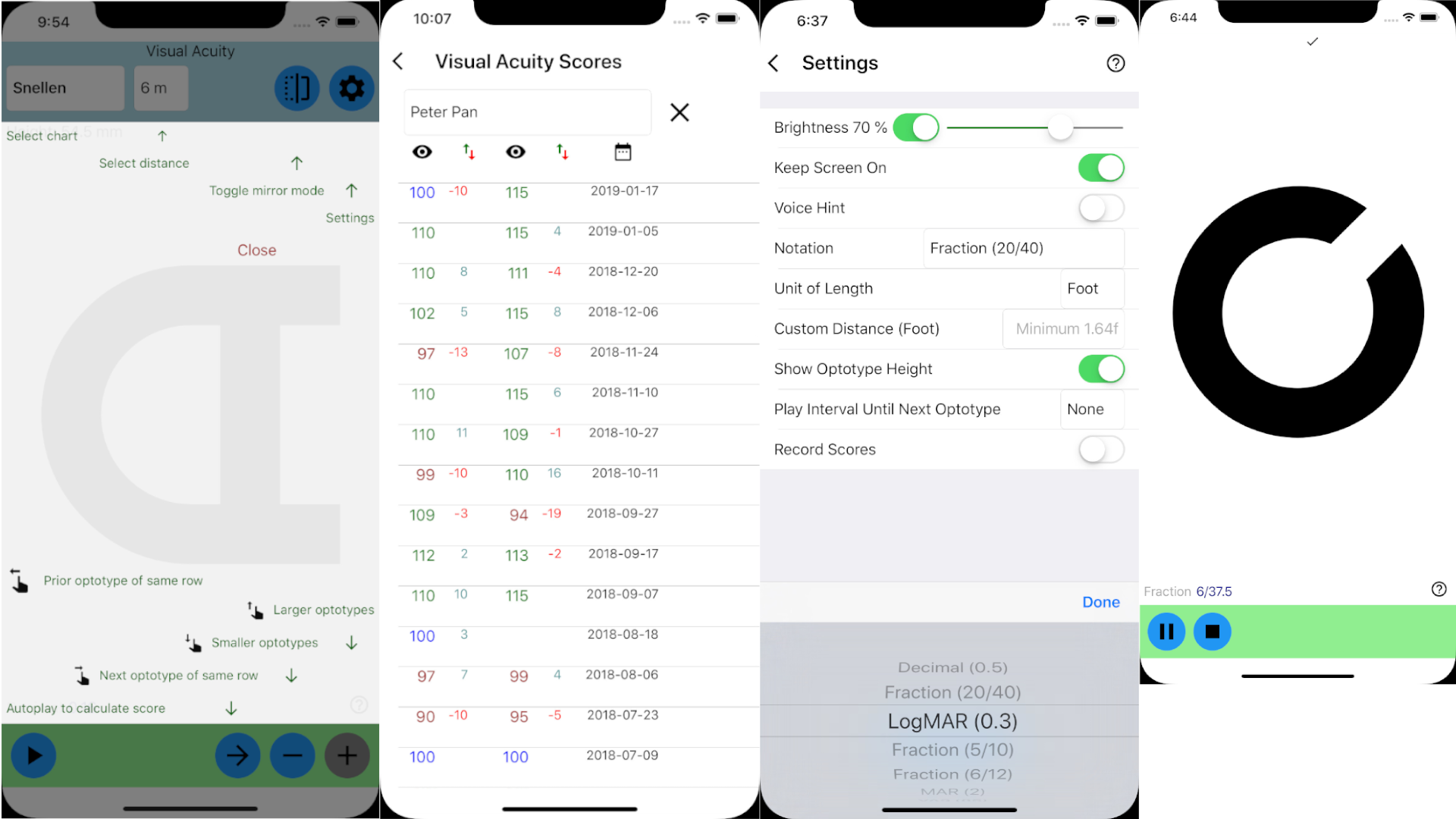 Visual Acuity Charts - App on Amazon Appstore