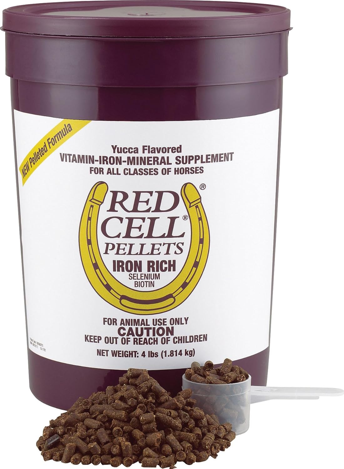 Amazon.com : Farnam 100506701 Red Cell Horse Vitamin & Mineral Pellets ...