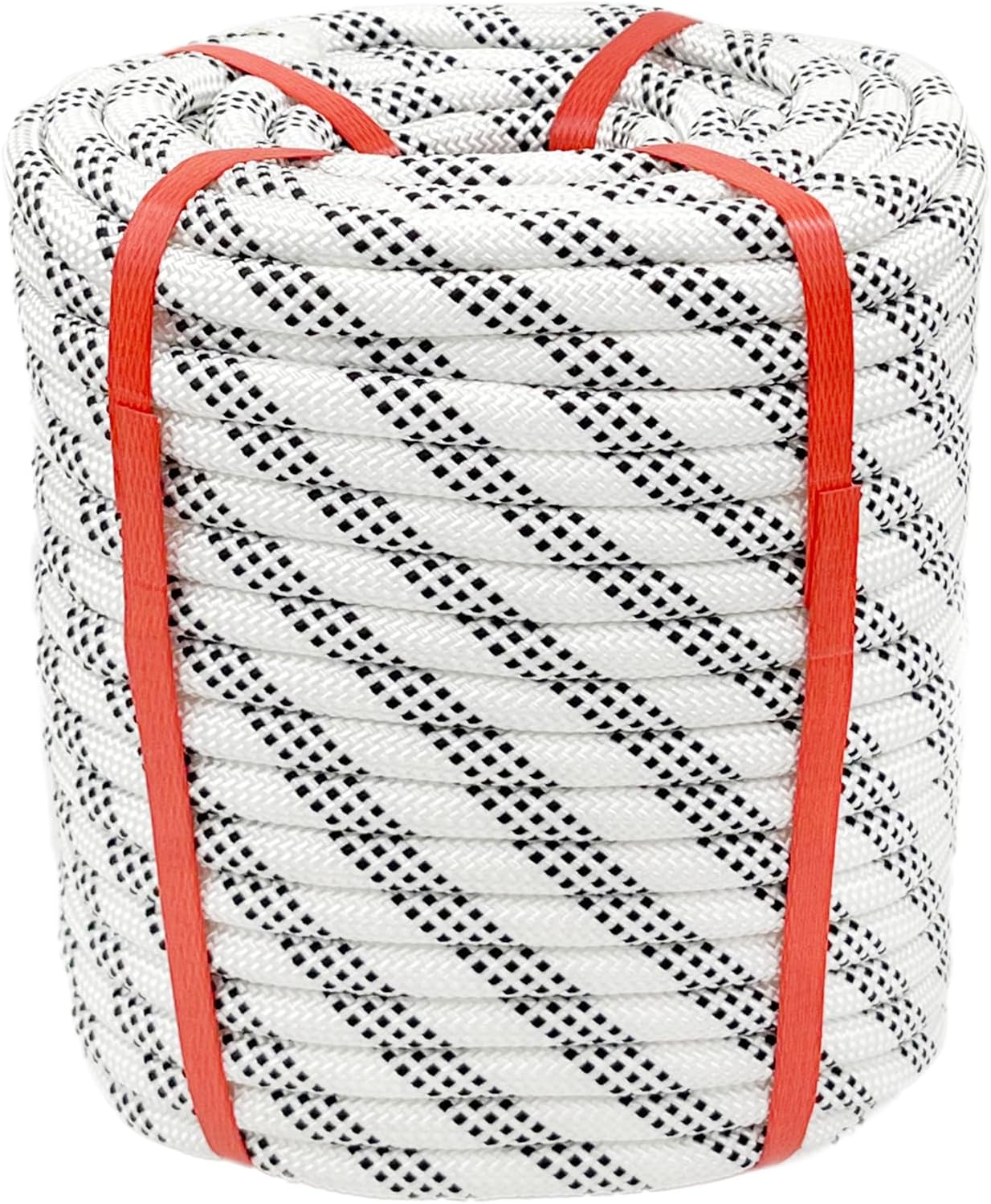 Climbing Rope 1/2 in x 150 Ft White Bull Rope Polyester Braided ...