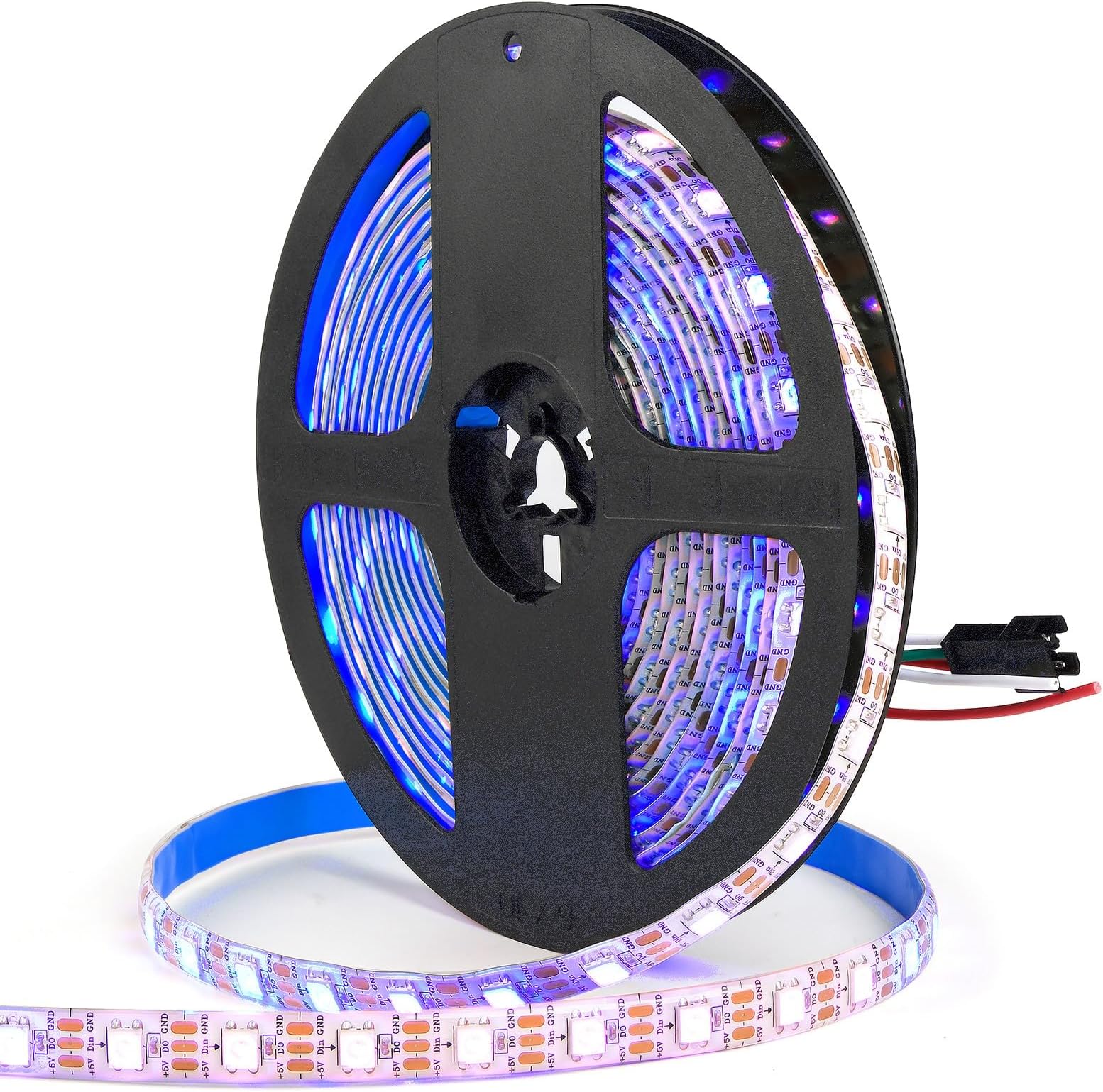 WS2812b - Tira de LED FCB de 16.4 pies, luces LED direccionables individualmente, tira de luces ...