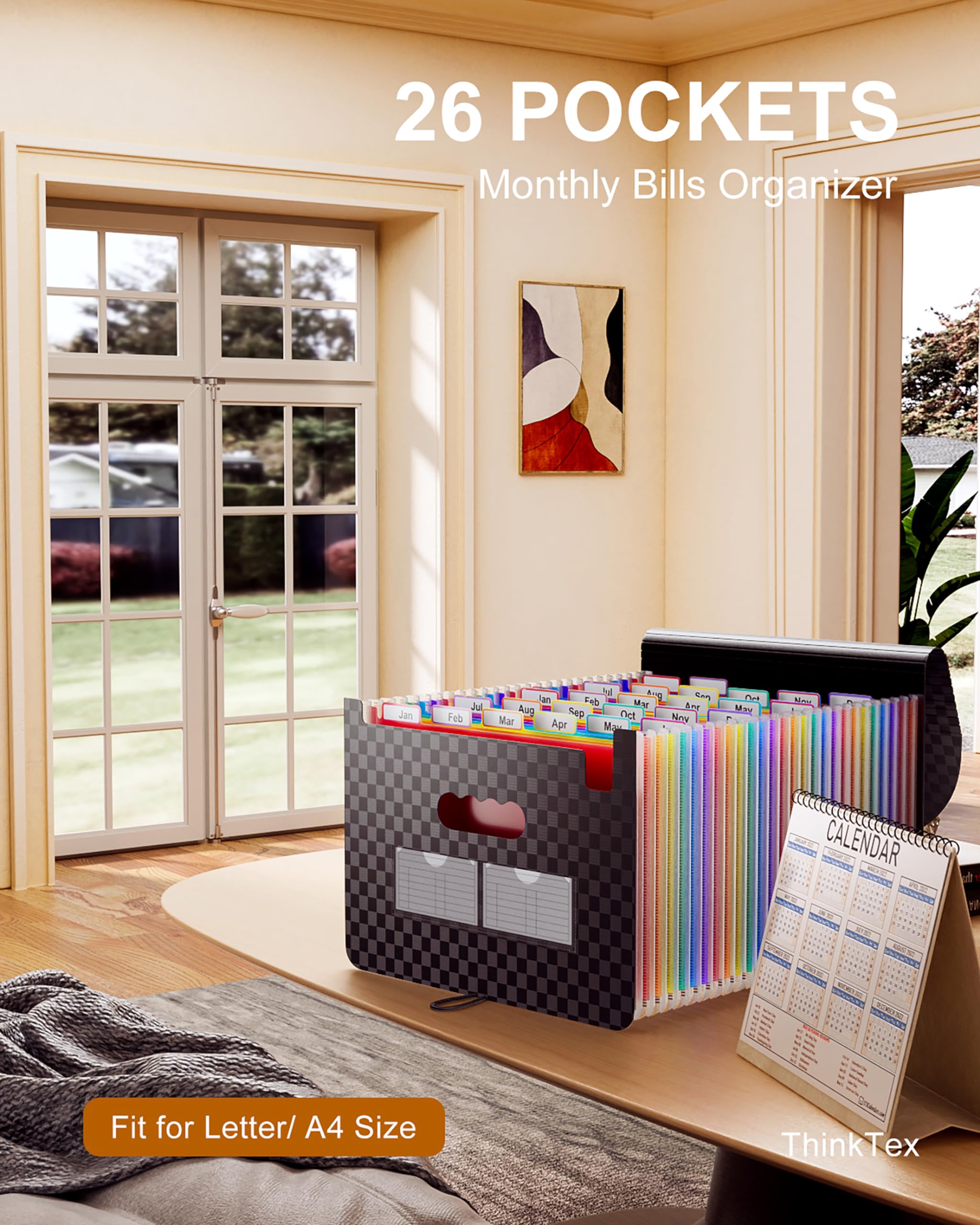 Snapklik.com : Accordion File Organizer, 26 Pockets Expanding File ...