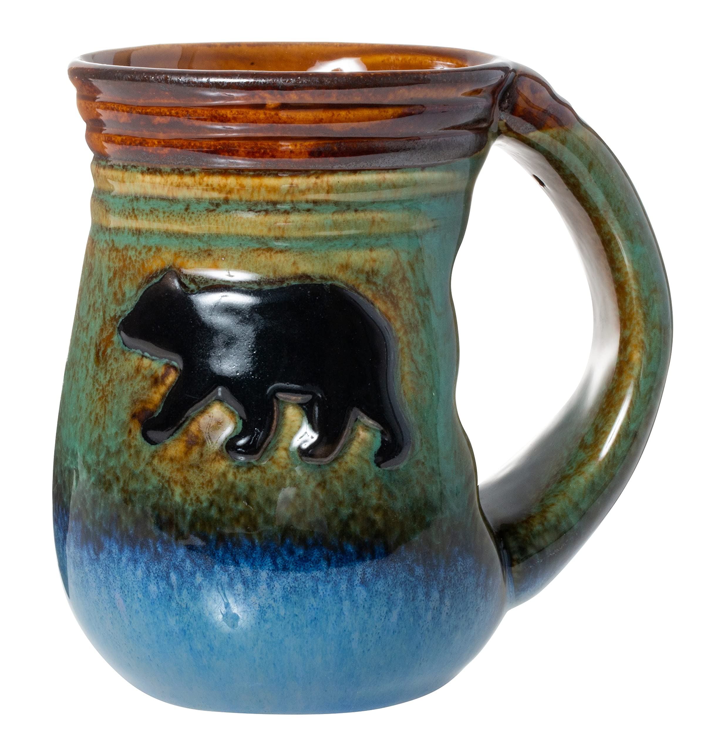 Amazon.com | Cape Shore 18oz Stoneware Handwarmer Mug, Bear: Coffee ...