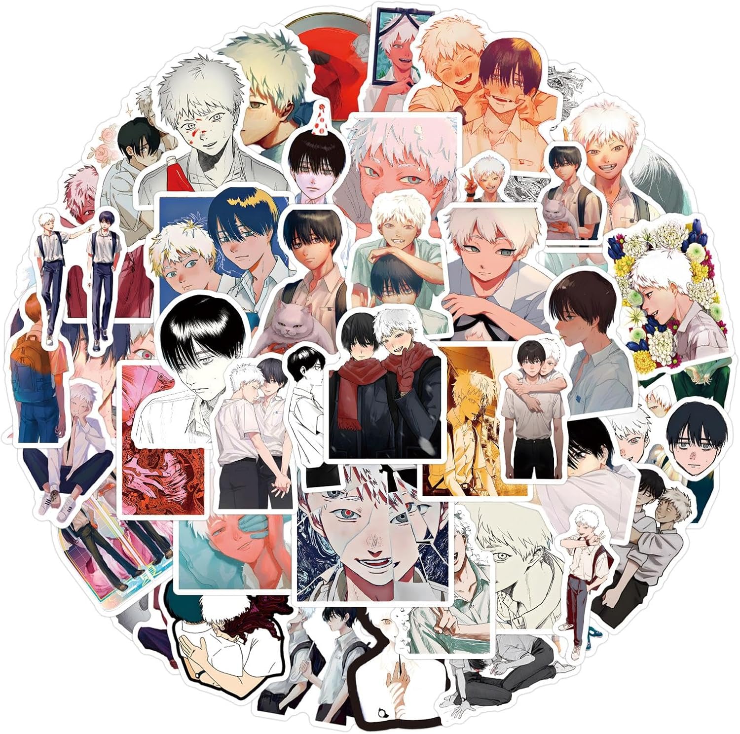 Amazon.com: 50pcs The Summer Hikaru Died Horror Manga Stickers, Cool ...