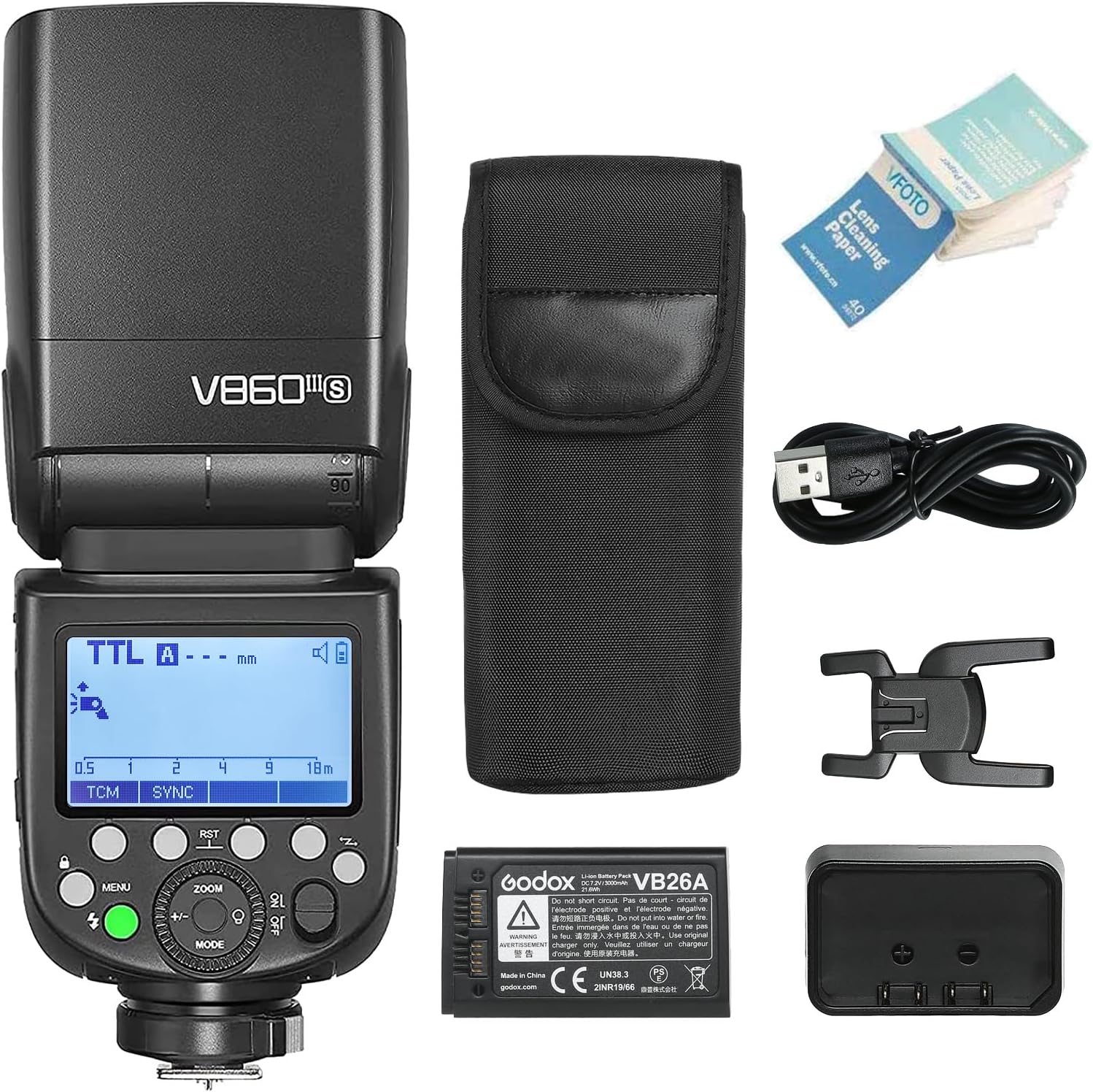 Amazon | Godox V1Pro-S ラウンドヘッドカメラフラッシュ TTL ソニーカメラ用 2.4G X ワイヤレス 着脱式のサブ ...