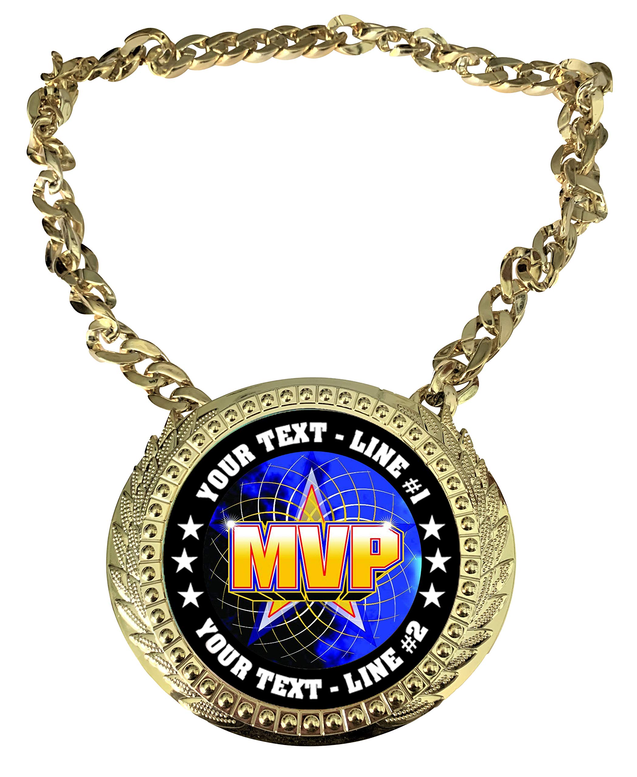 Amazon.com : Express Medals Custom MVP Most Valuable Player Champ Chain ...