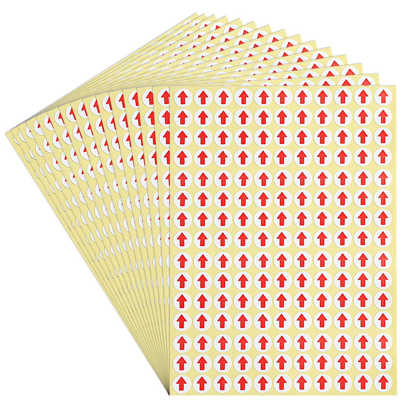 dealzEpic - Red Round Arrow Dot Stickers - Self Adhesive Peel and Stick ...