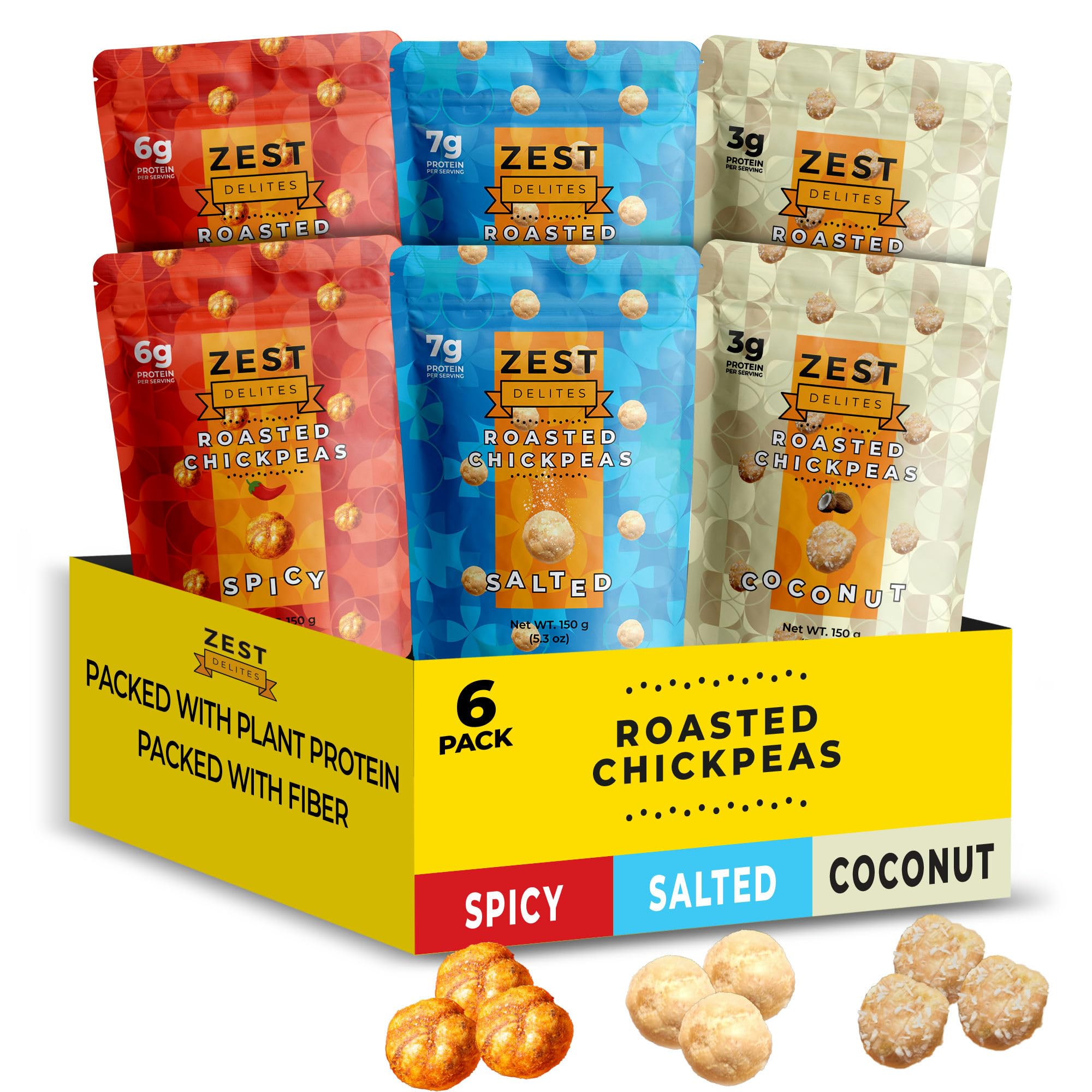 Snapklik.com : ZEST Delites Roasted Chickpeas, Chickpea Snacks