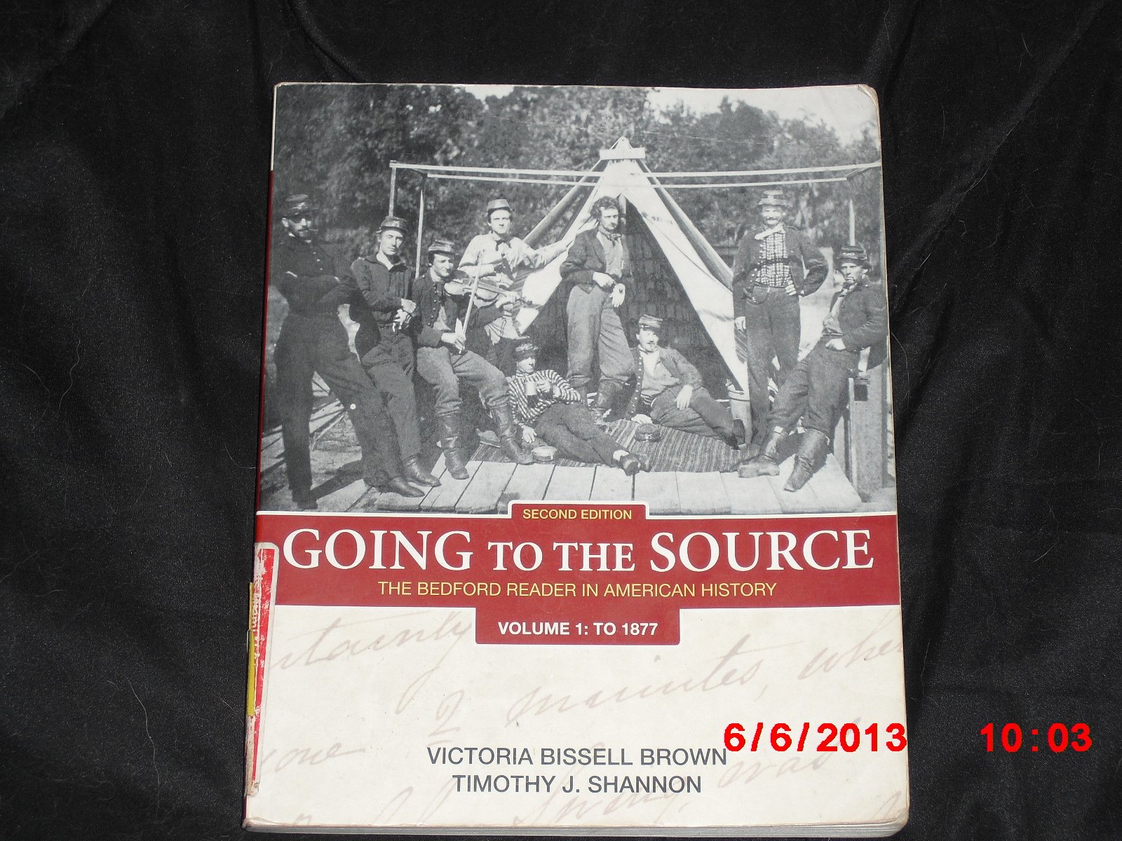Amazon.com: Going to the Source, Volume 1: To 1877: The Bedford Reader ...