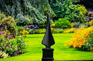 Amazon.com : Generic Cast Iron Finial Fence Topper Spears Style - 5/8 ...