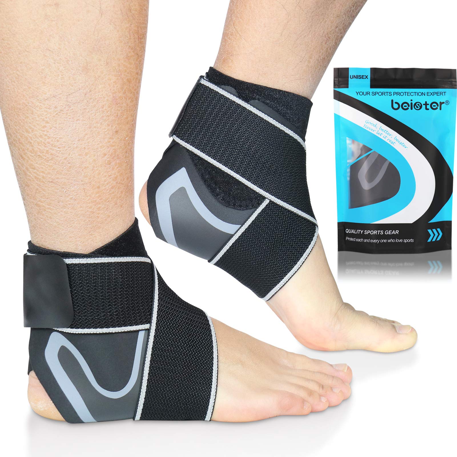 Buy Beister 1 Pair Ankle Support Neoprene Compression Ankle Brace with ...
