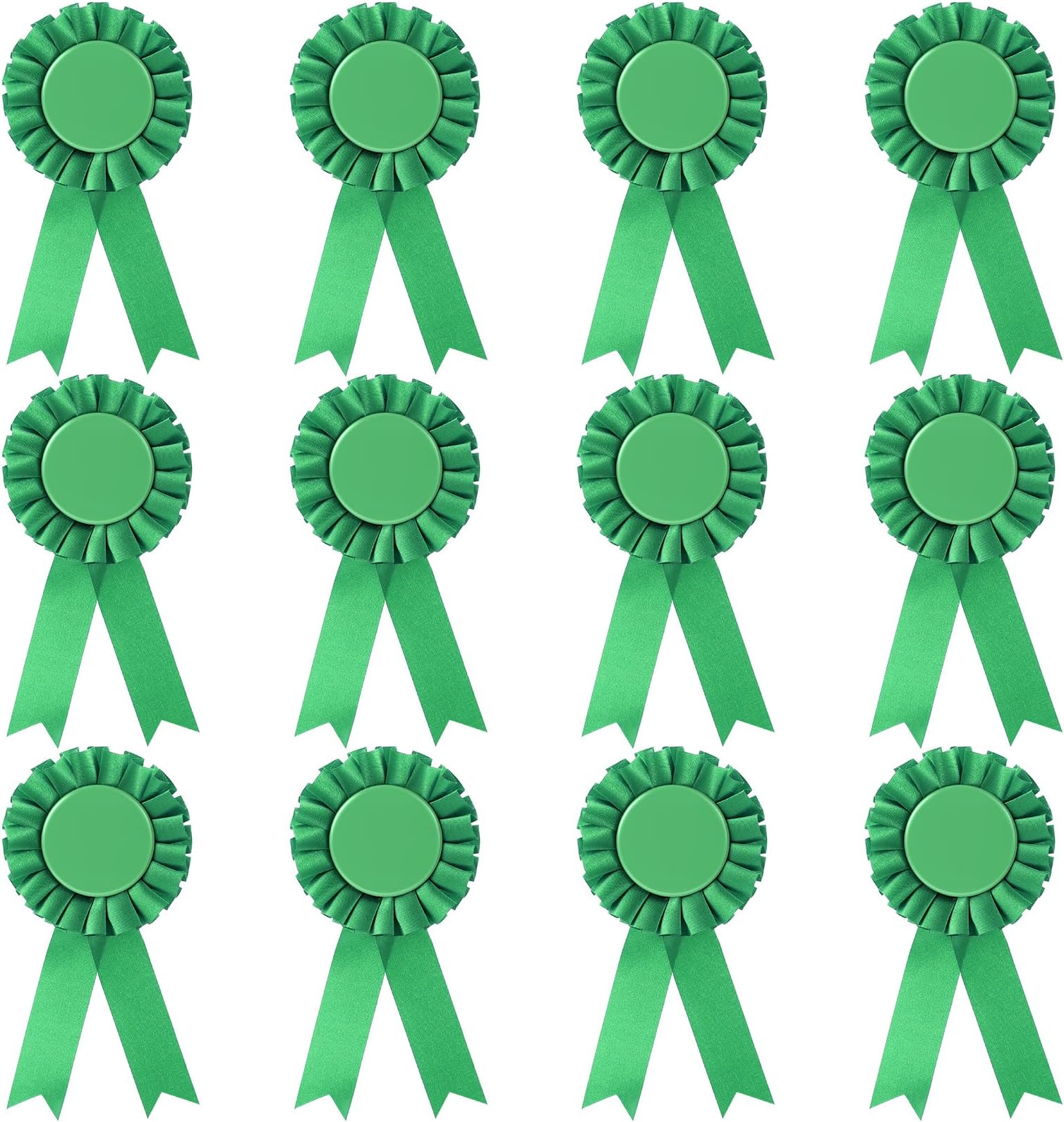 Amazon.com : 12 Pieces Blank Award Ribbon Prize 1st Place Rosette Medal ...