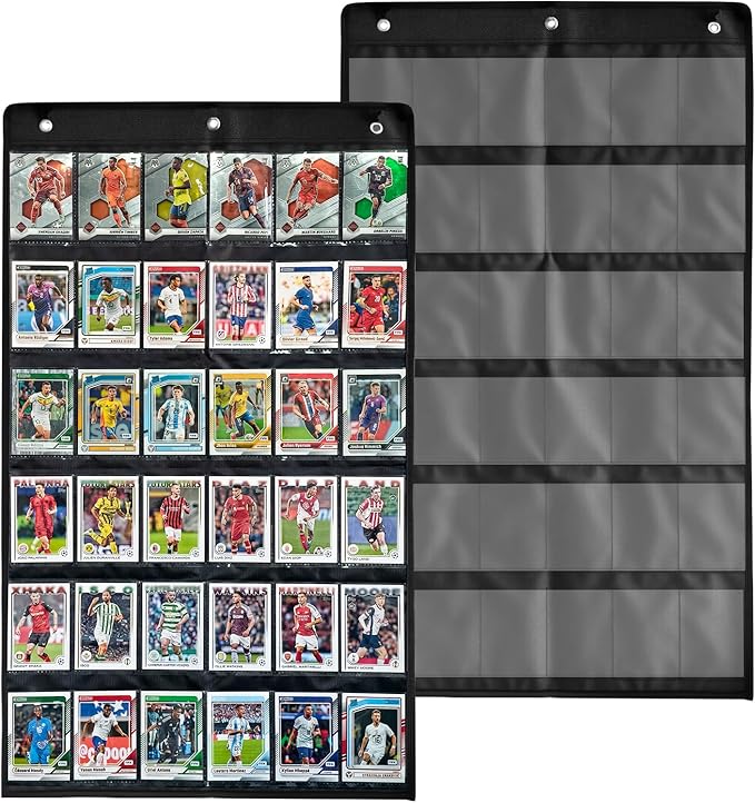 Amazon.com: 2 Pack 36 Cards Display Case, PET Baseball Card Display ...