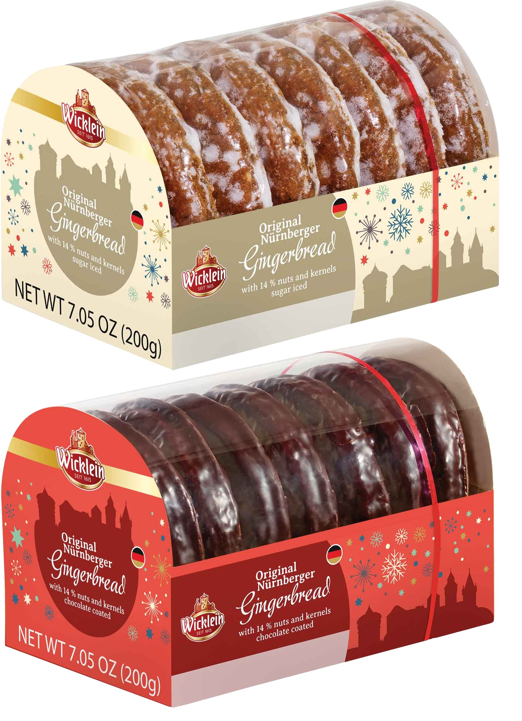 Wicklein Original Nurnberger Gingerbread Chocolate Coated Lebkuchen ...