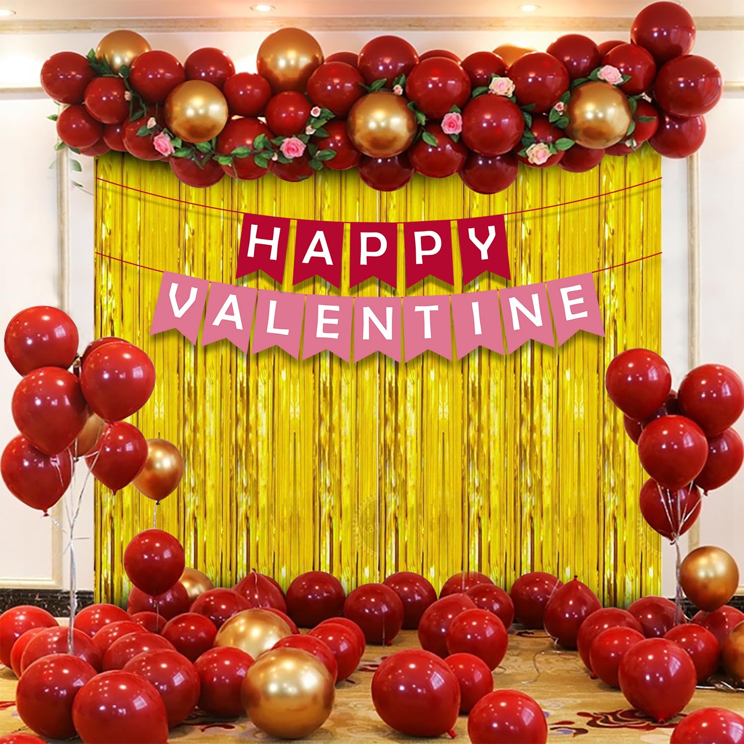 Party Propz Valentines Day Decoration Kit - Pack of 42 Valentines Day ...