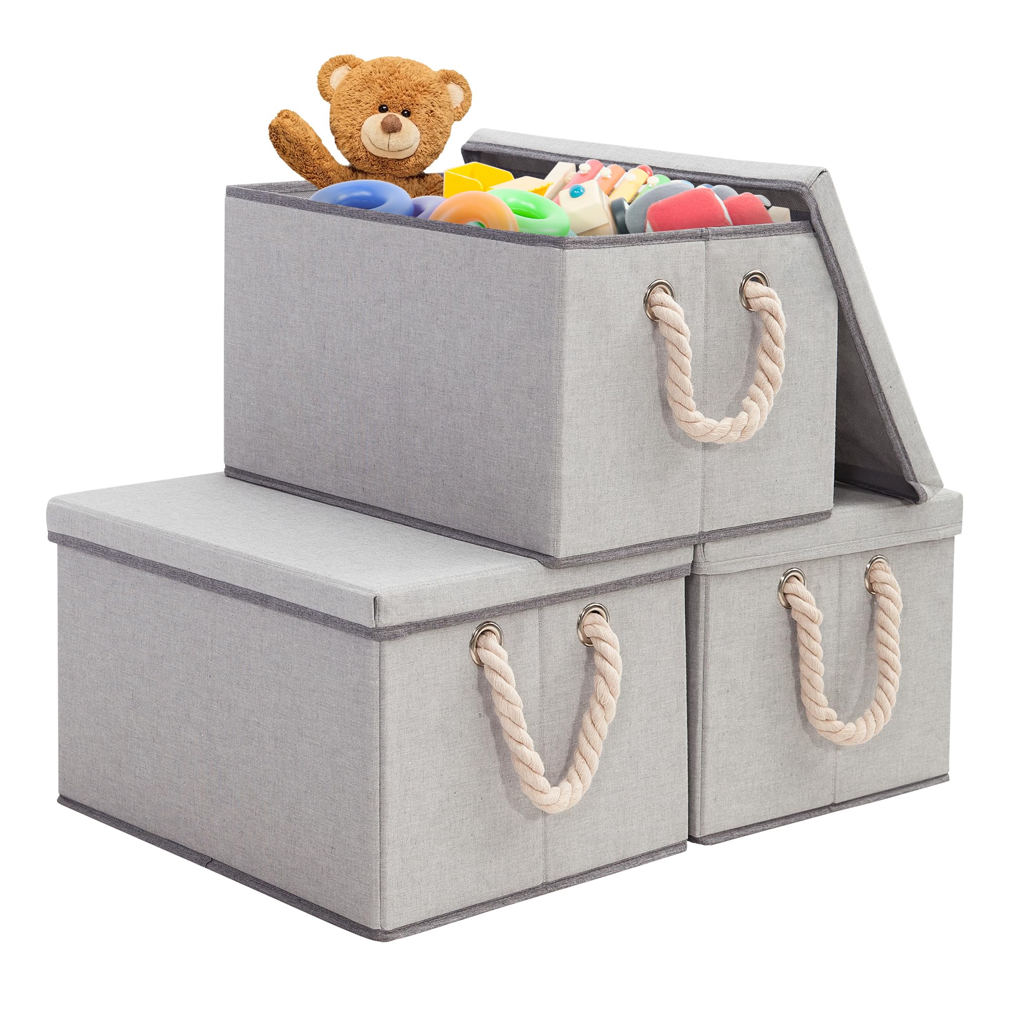 Amazon.com - STORAGEIDEAS 36L JUMBO Foldable Storage Bins With Lids ...