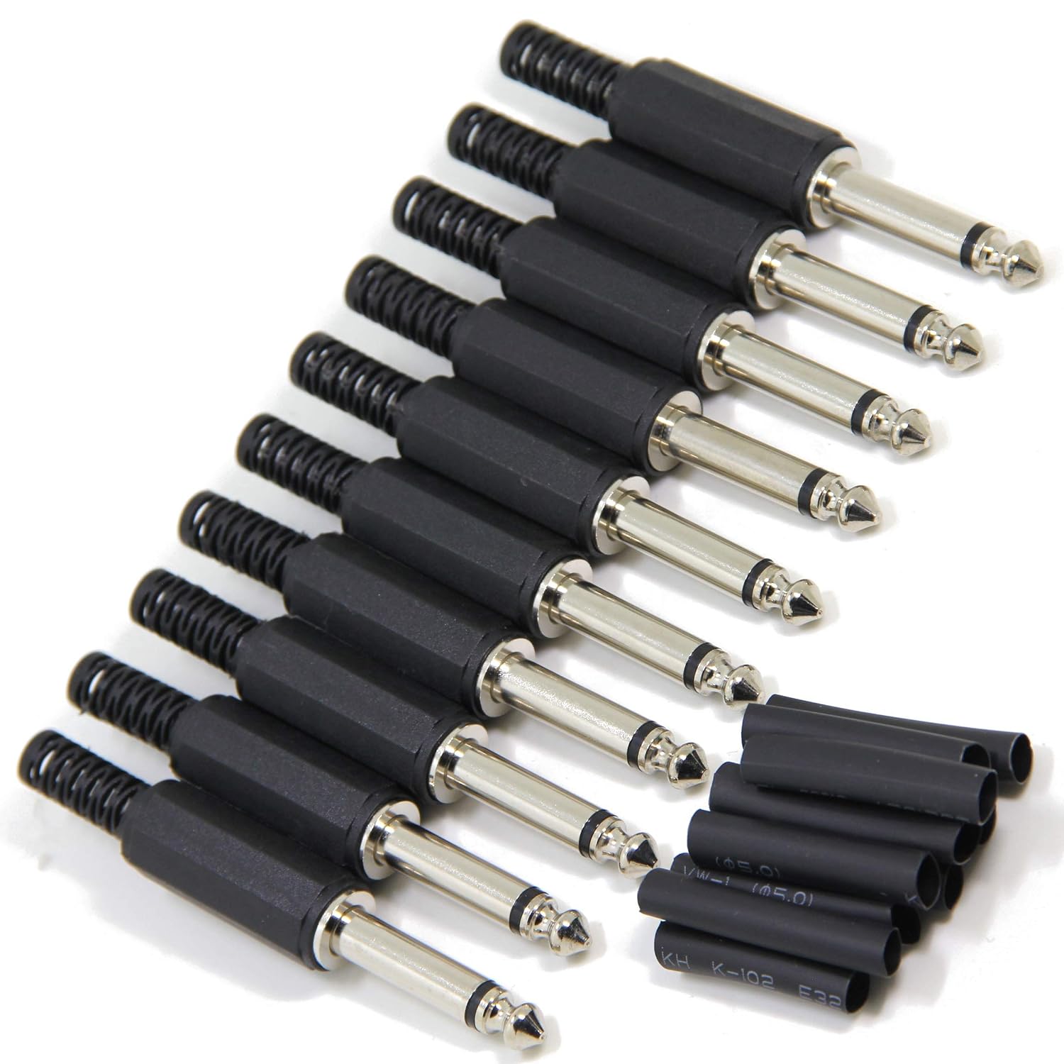 Amazon.com: Ancable 10-Pack 1/4-Inch Mono Phone Plug, Solder Type Cost ...