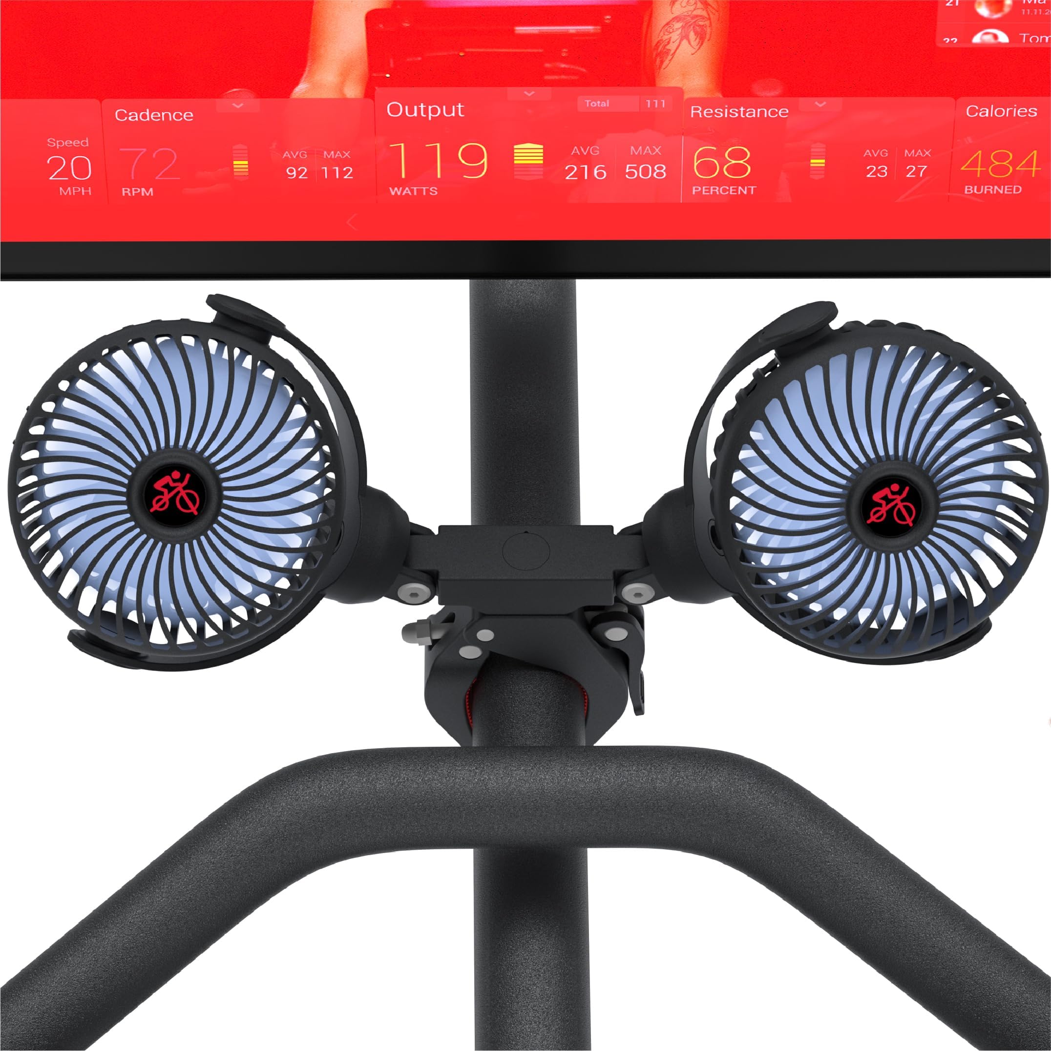 Amazon.com: Dual Fans for Peloton Bike with Phone Tray - All Metal ...