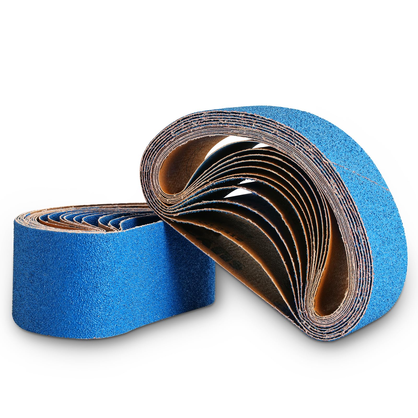 Huopueit 3 x 21 Belt Sander Sanding Belts, 24 Pcs 6 Each of 40/60/80 ...