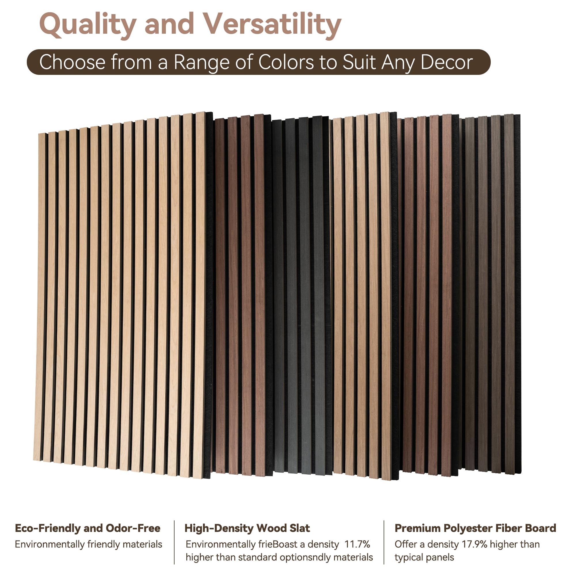 Snapklik.com : Wood Slat Wall Panel, Easy Installation, Versatile ...
