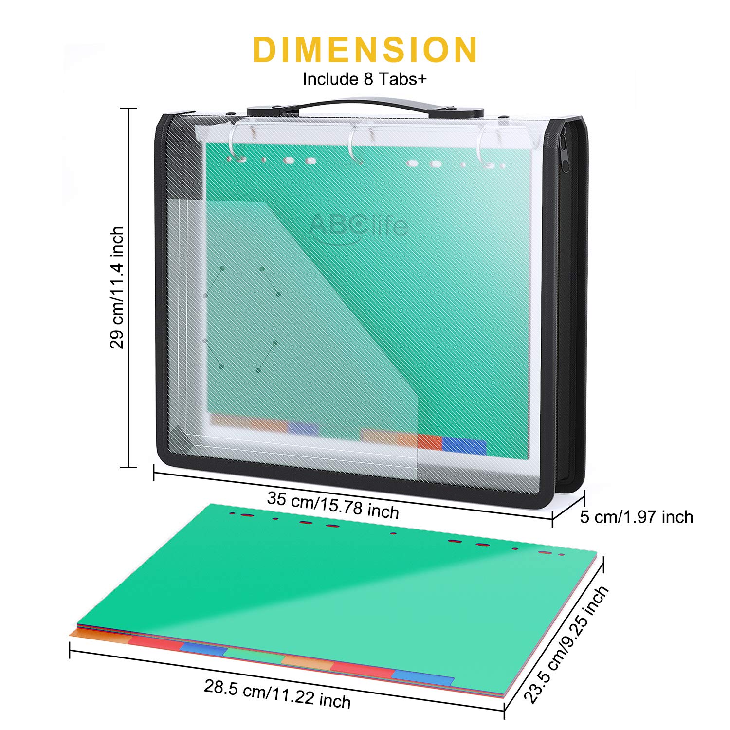 Snapklik.com : ABC Life Zipper Binder