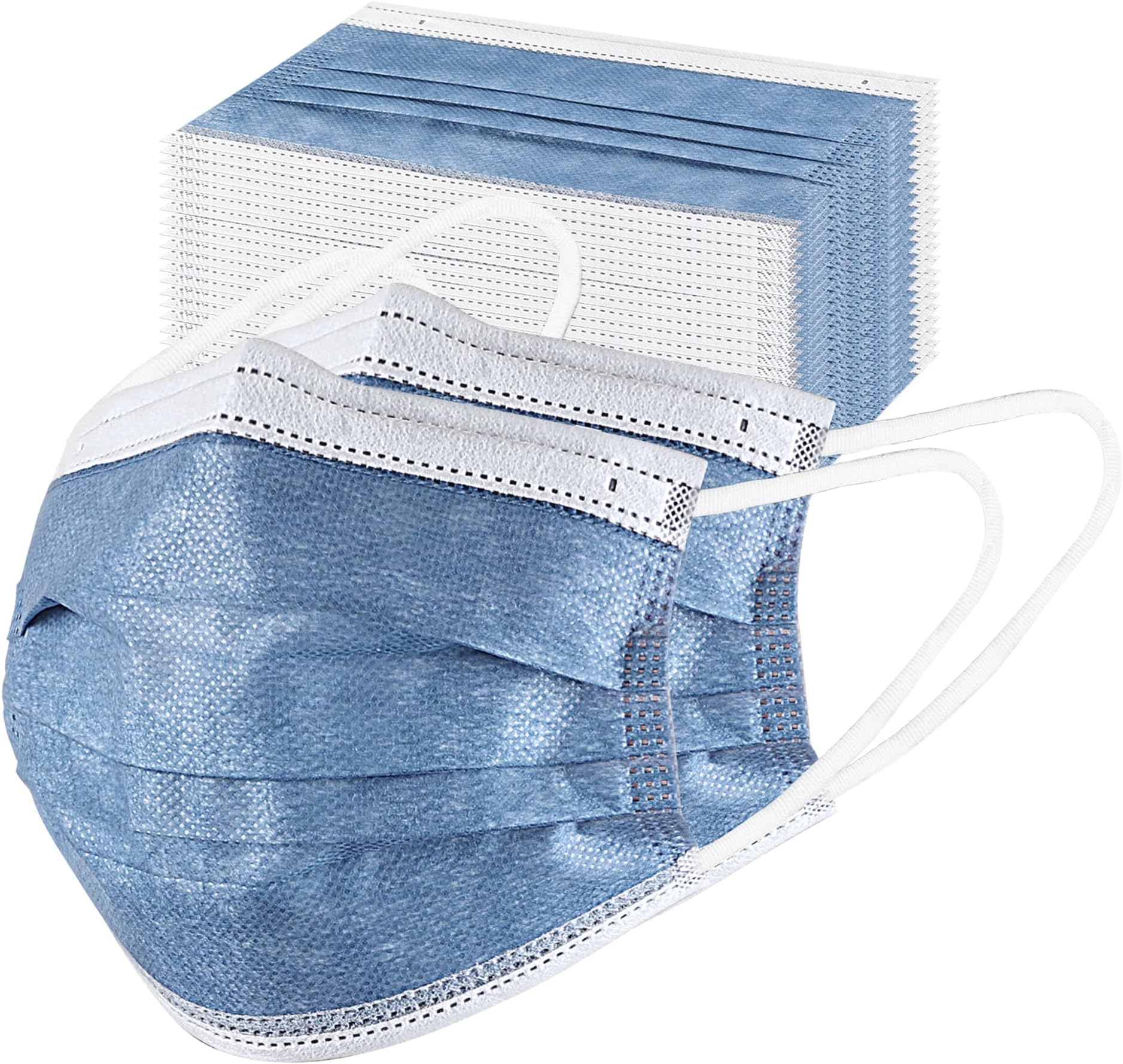 Amazon.com: akgk Disposable Face Masks 100Pcs, 3 Layer Protective Face ...