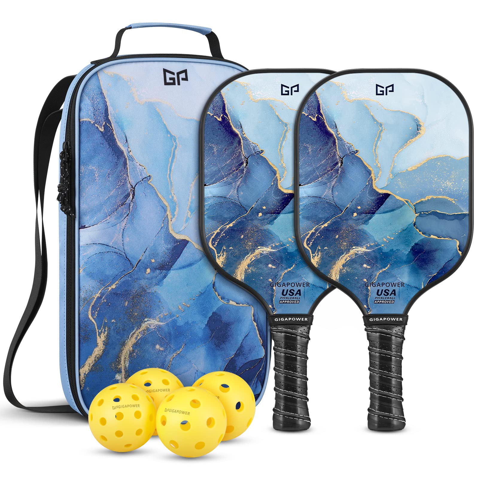 GIGAPOWER Pickleball Paddles | USAPA Approved | Graphite Carbon Face ...