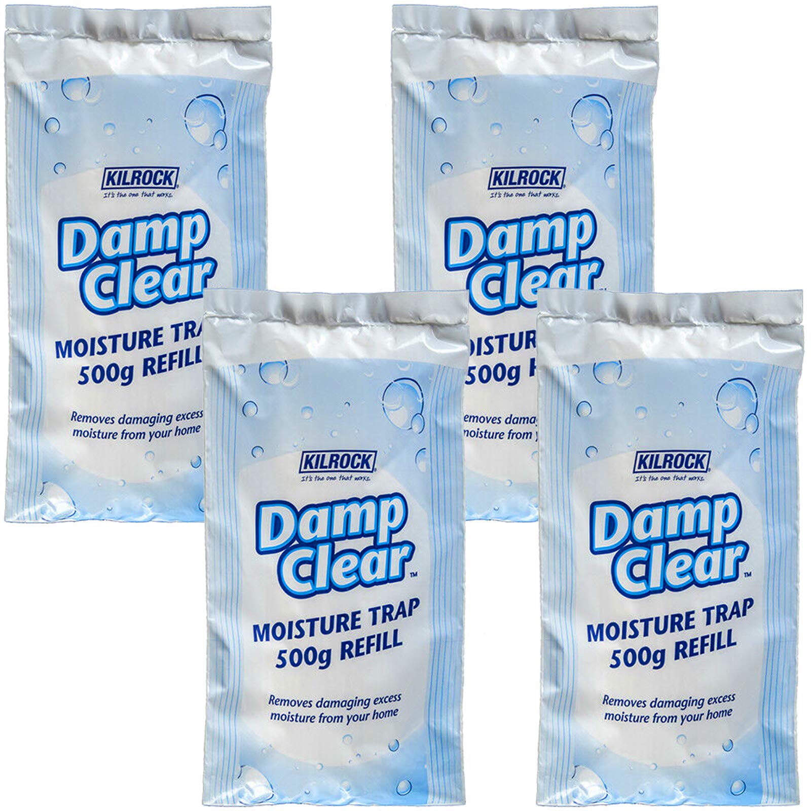 Kilrock Damp Clear Moisture Trap Refill (4 x 500g) : Amazon.co.uk: Home ...