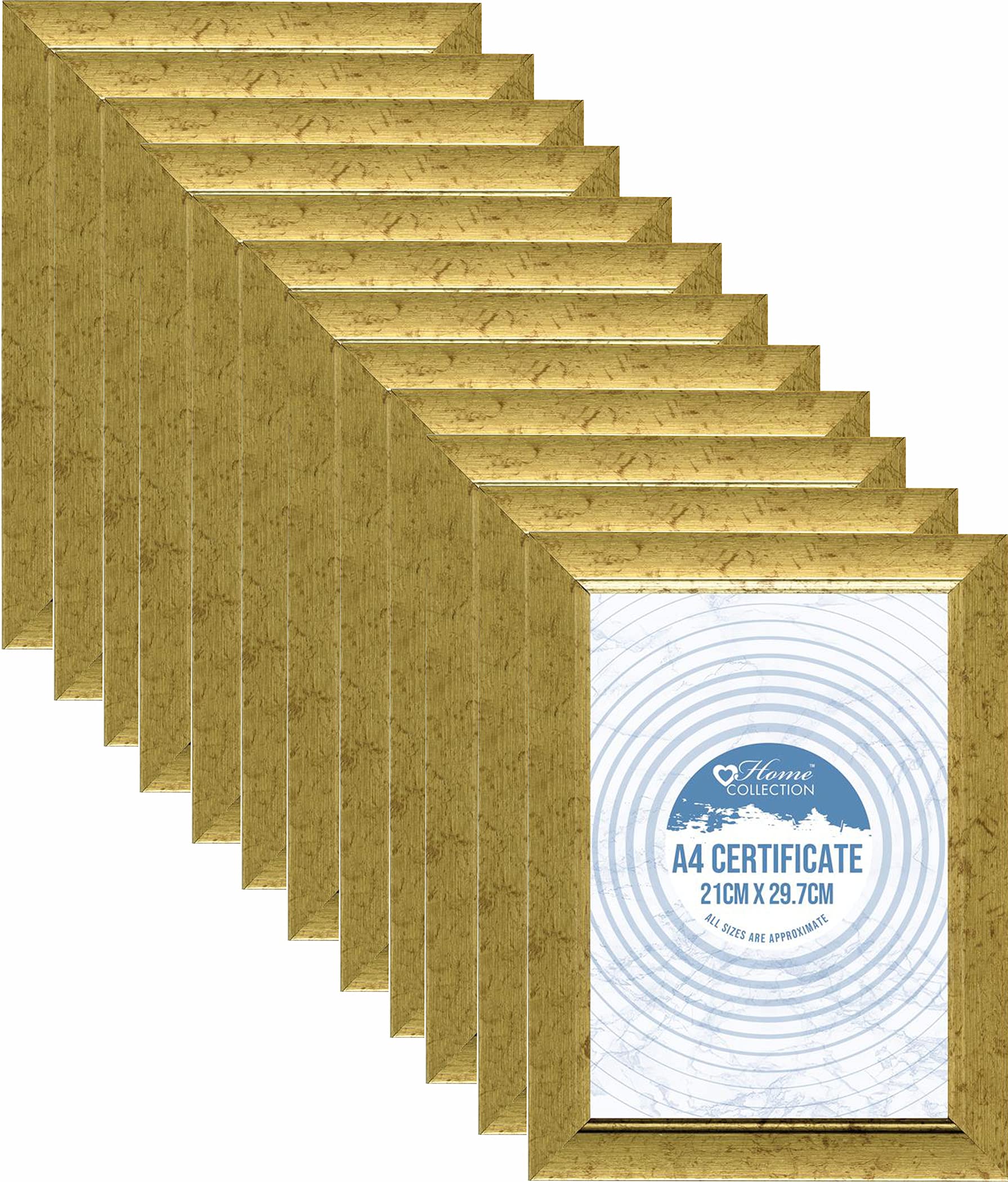 A4 Certificate Photo Frame x 12 Wholesale -GOLD : Amazon.co.uk: Home ...