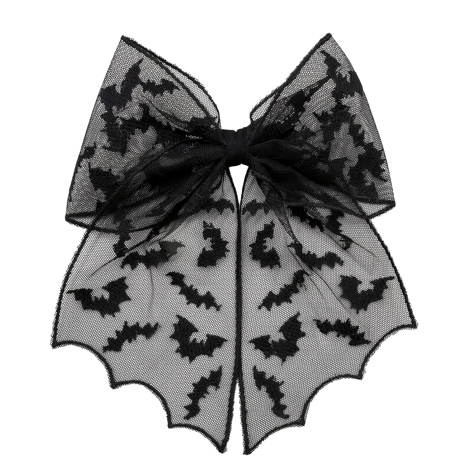 Amazon.com : Kistreao Halloween Bat Bow Hair Clips Black Bat Hair Bows ...